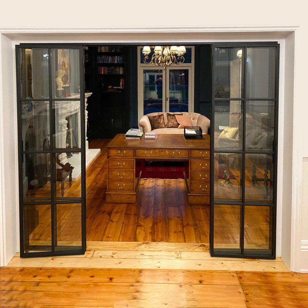 Steel Glazed Bi Parting Doors - iSteel